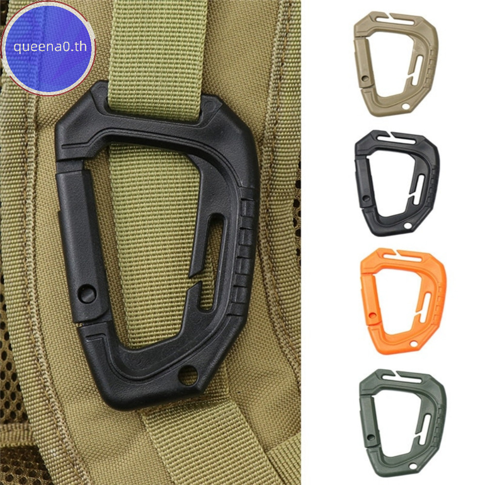Queena0 1 ชิ้นใหญ่ D-type พลาสติกเหล็ก Molle Quick Hook แขวนหัวเข็มขัด ...