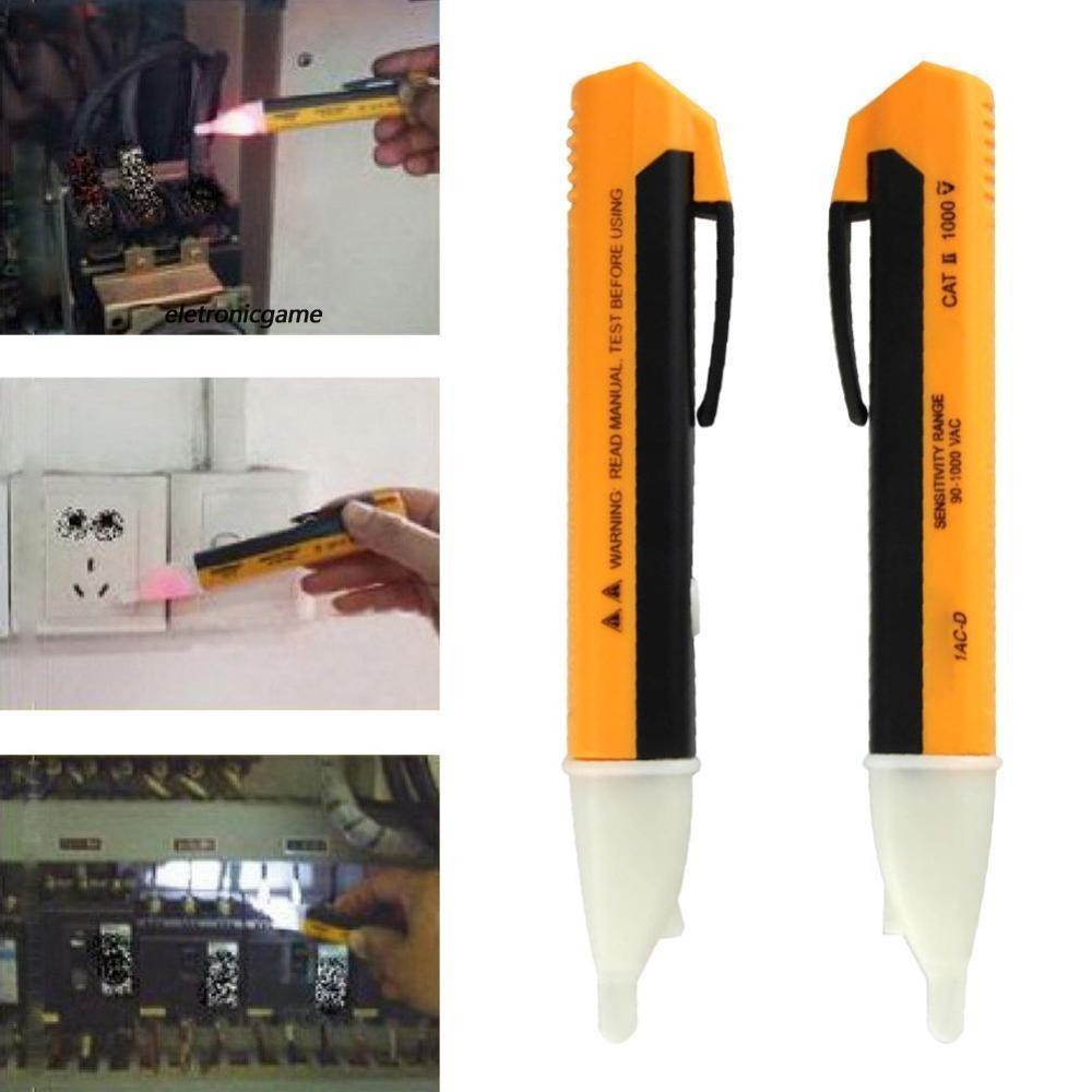 ไฟ LED AC Electric Voltage Tester Volt Test Pen Detector Sensor 90 ...
