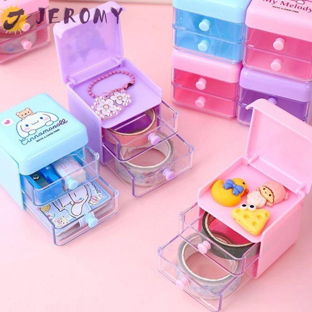 Jeromy กล่องเครื่องประดับ Kulomi สไตล์ญี่ปุ่น Double-layer Kt Cat กล่อง ...