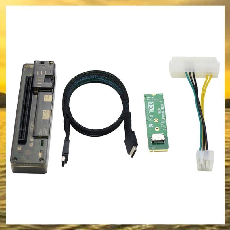(PTL) M.2 MKEY to OCULINK อะแดปเตอร์ความเร็วสูง GPU Dock PCIE 4.0 X4 ...