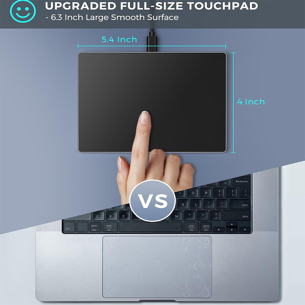 Usb Wired Multi-Touch Trackpad Slim AluminiumTouchpad Mouse สําหรับ ...