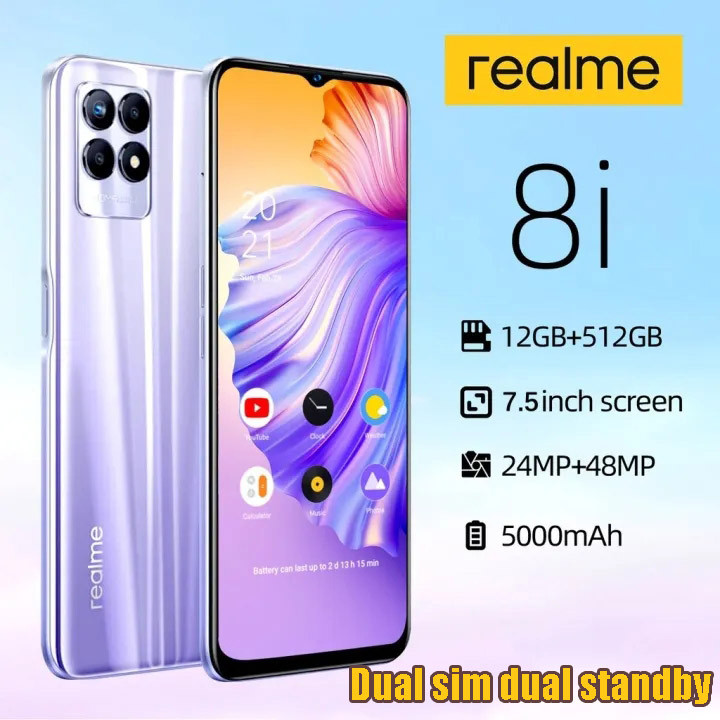 Realme 8i โทรศัพท์มือถือ แกะ16GB รอม512GB เครื่องแท้100% โทรศัพท์ 5G ...