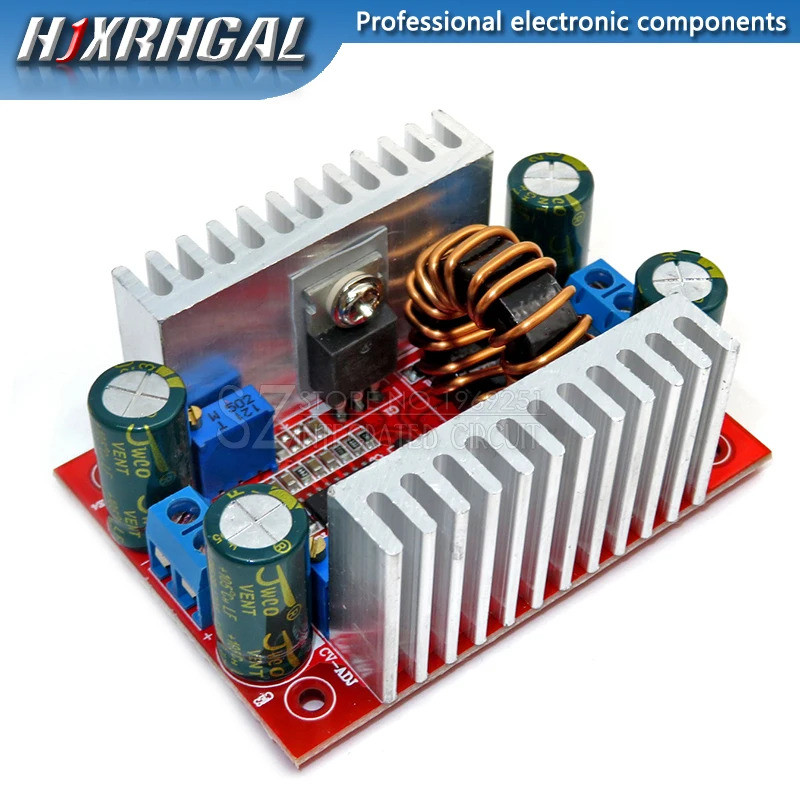 400w DC-DC Step-up Boost Converter 8.5-50V ถึง 10-60V 15A แหล่งจ่ายไฟกระแสคงที่โมดูล LED Driver ...