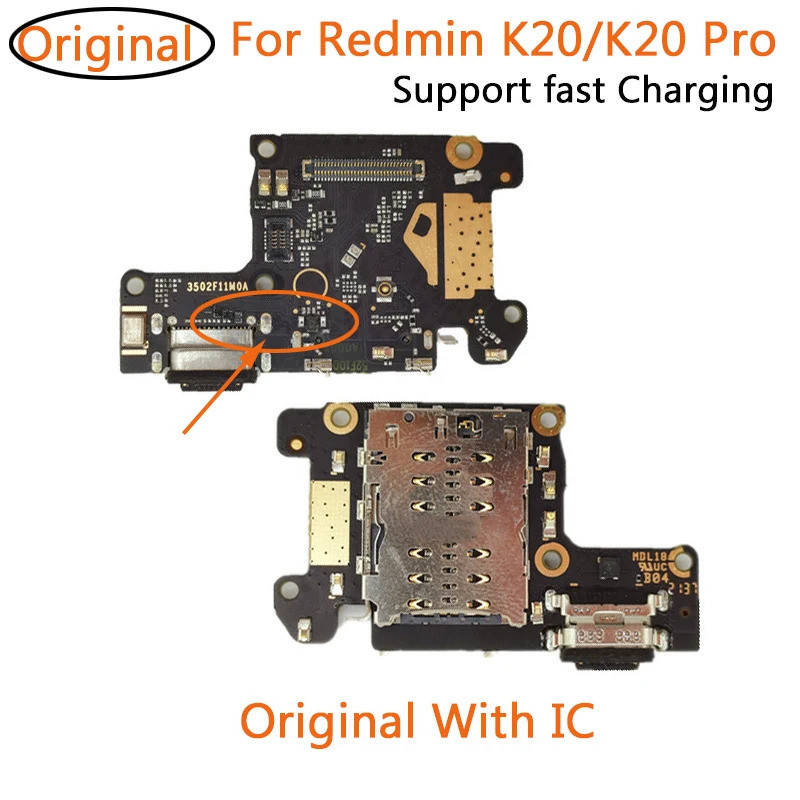 Original แท่นชาร์จพอร์ตสำหรับ Xiaomi redmi K20 Pro USB Connector ...