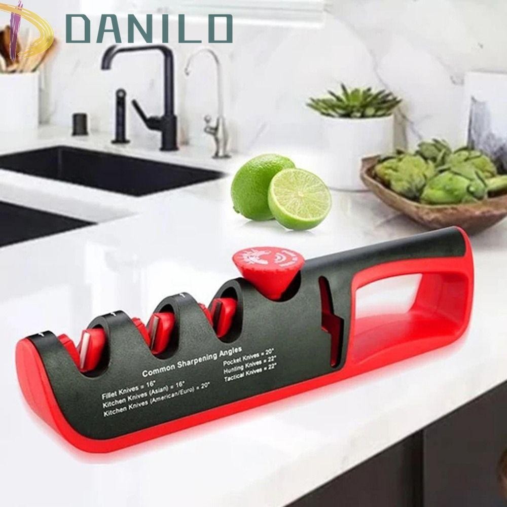 Danililo Sharpener Multi-function Professional เครื่องมือทําอาหารครัวคู่มือหิน Sharpener ...