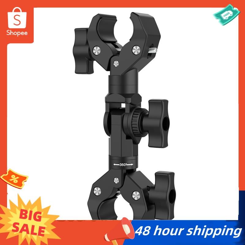 พร้อมสต็อก Double Clamp Mount Bracket Magic Arm Clamp สําหรับ Gopro ...