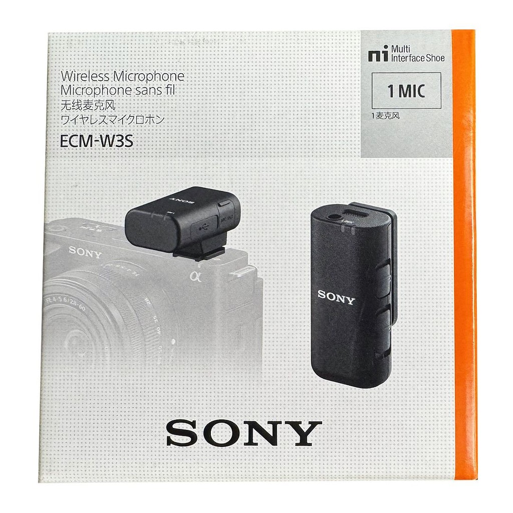 Sony ECM-W3S Single-channel Wireless Microphone (1 Transmitter + 1 Receiver) | Shopee Thailand