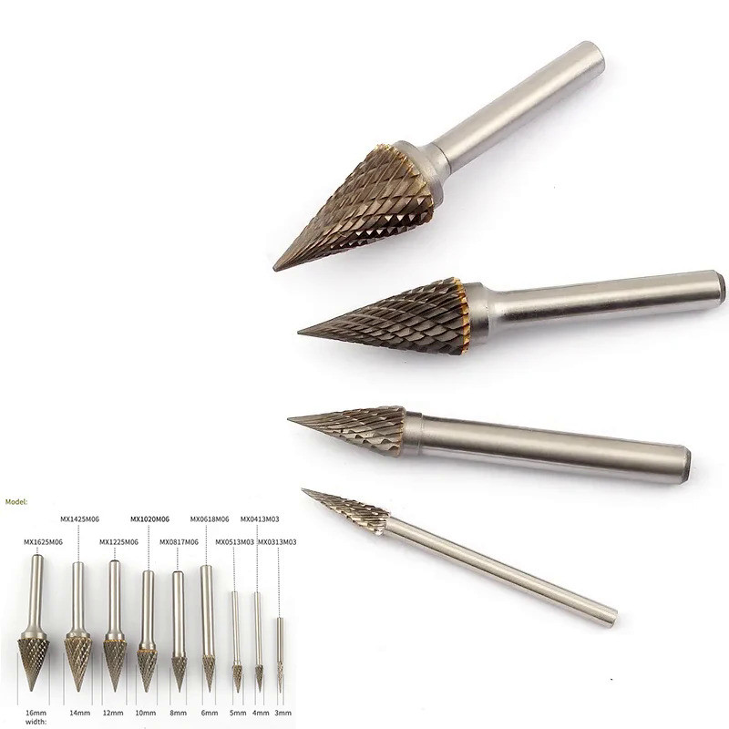 Tapered Tip Tungsten Steel Milling Cutter 1pcs Carbide Rotary File ...