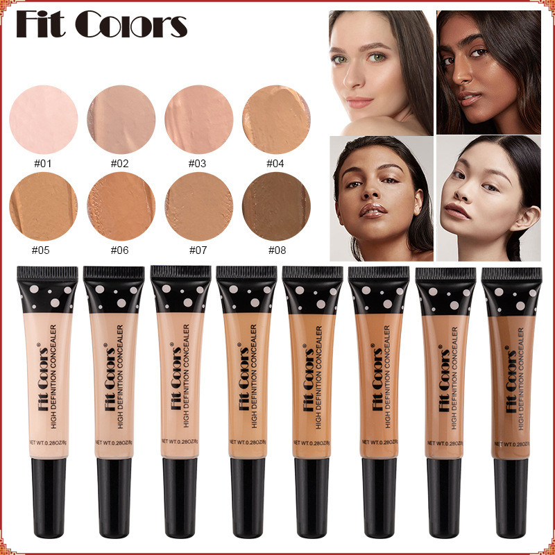 Fit สี 8 สีท่อคอนซีลเลอร์คอนซีลเลอร์ซ่อมบํารุง Liquid Foundation Dark ...