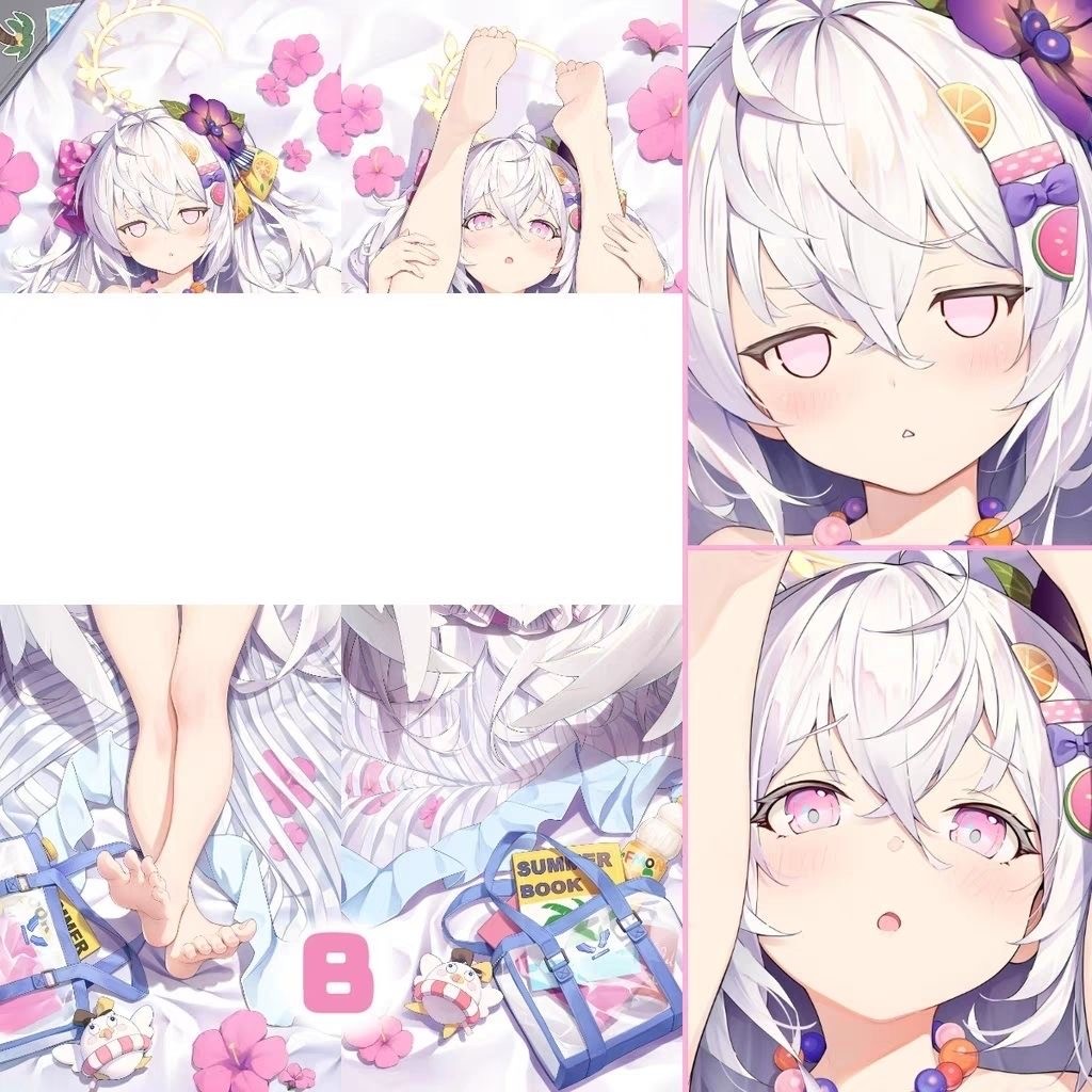 Blue Archive Shirasu Azusa Dakimakura อะนิเมะ Otaku 2-Side พิมพ์ Waifu Decor กอดหมอน Body Case ...