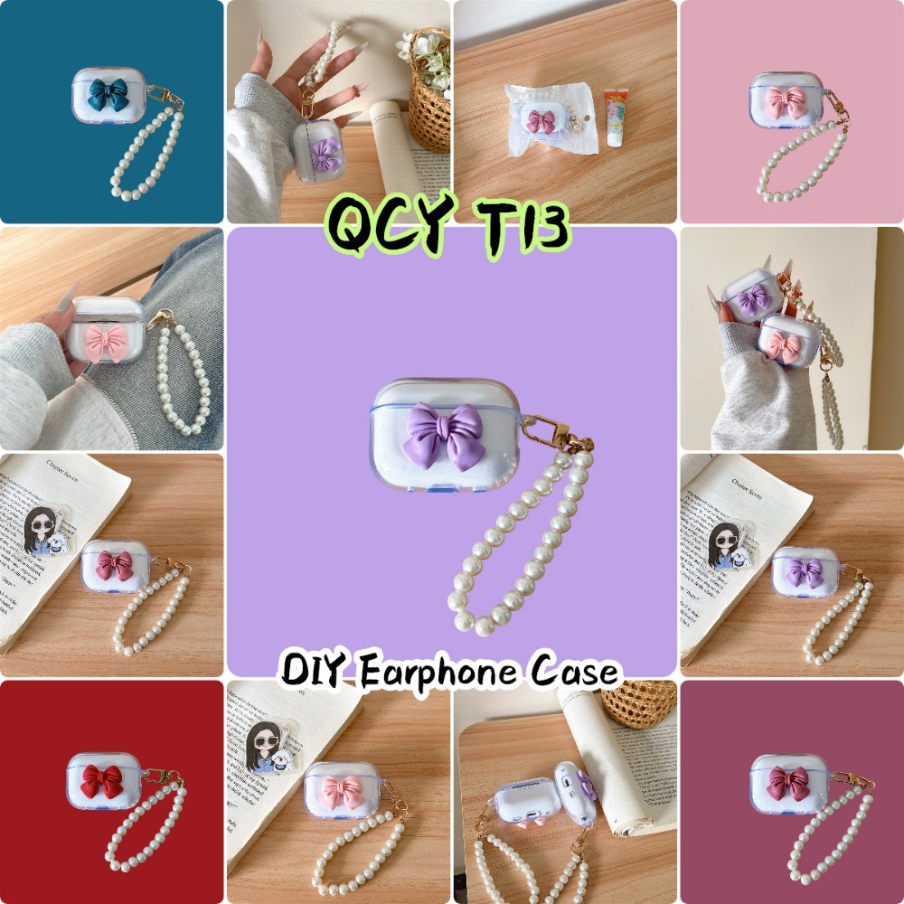 คุณภาพสูงสําหรับ QCY T13 กรณี DIY น่ารักกุทัณฑ์ซิลิโคนอ่อนนุ่มหูฟังกรณี ...