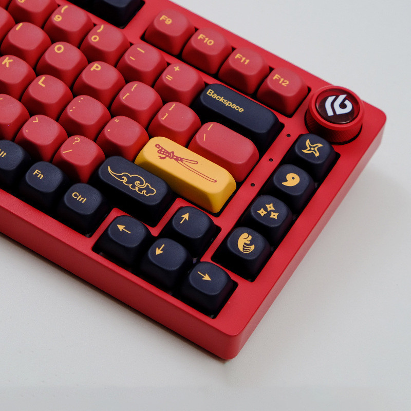 Red Samurai Keycap GMK Custom MOA\KOA ปุ่มกด PBT ระเหิดสูง 131 คีย์ปุ่ม ...