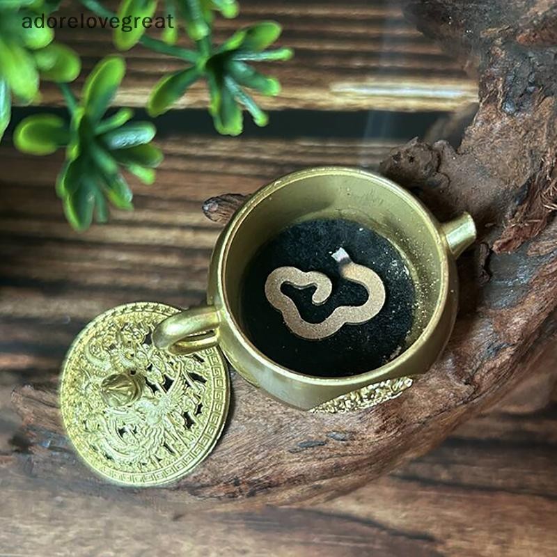 ALT 1 PC Mini Retro สไตล์โลหะผสมธูป Burner พุทธศาสนา Lotus Censer ...