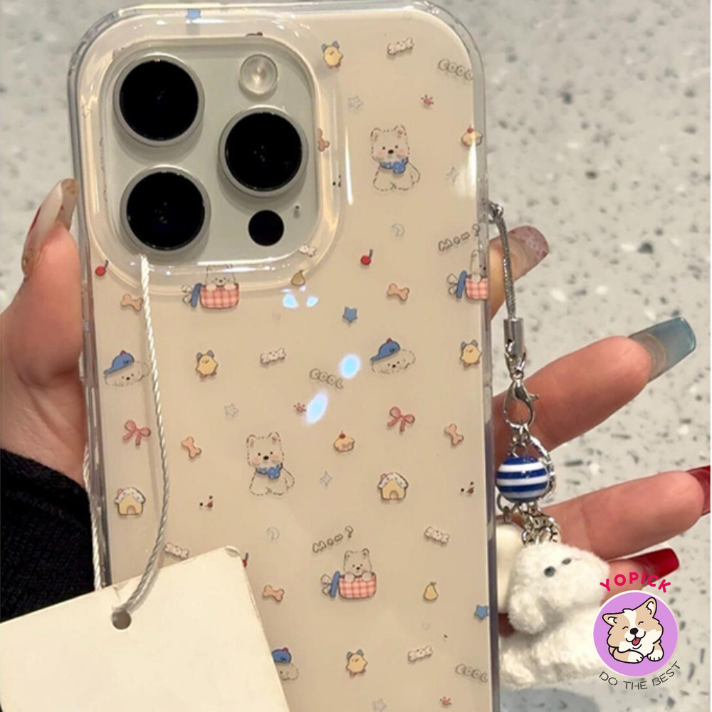 เค้กสุนัข Hone สําหรับ IPhone 11 12Pro 13 14Plus 15Pro Max 16Plus 16Pro XR XS Max 7 8Plus สาว ...