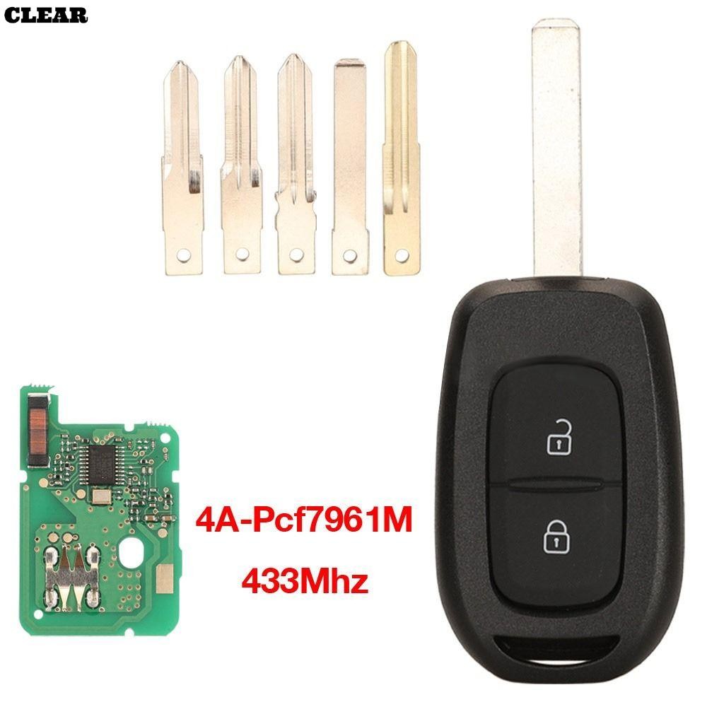 รถ REMOTE Key, 4A ชิป 2 ปุ่ม REMOTE Key Fob, เปลี่ยน 433 Mhz PCF7961M สมาร์ทควบคุม Key Shell ...