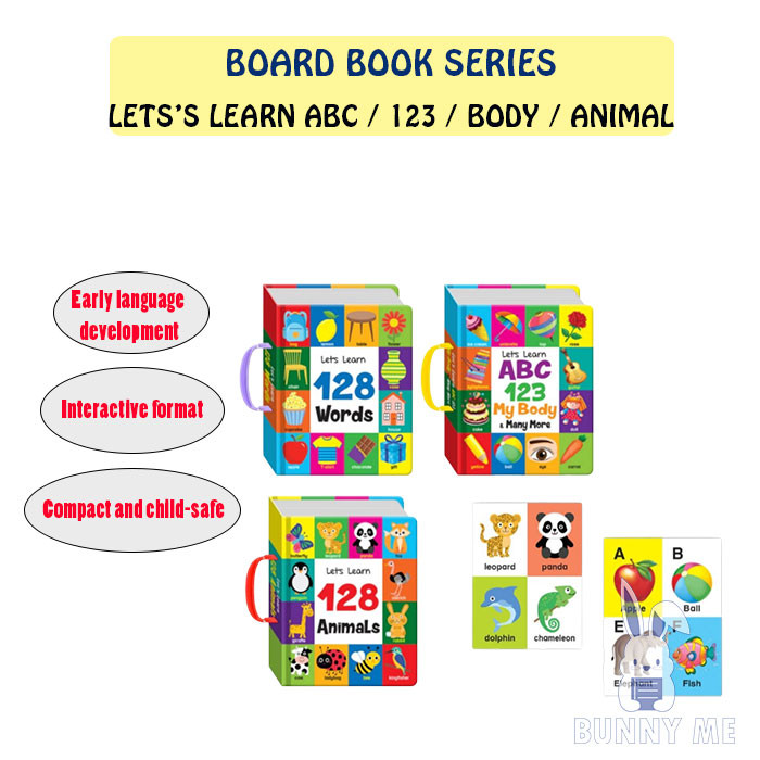 [BUNNY] Mind To Mind: Board Book Series – Lets Learn ABC 123 My Body ...