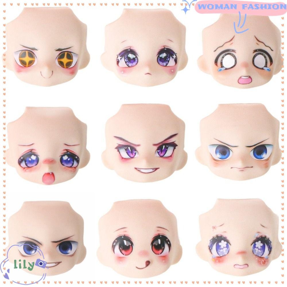 LILY OB11 ตุ๊กตาหน้า, น่ารักเปลี่ยนหน้าตุ๊กตาเปลี่ยนใบหน้า 1/12 ตุ๊กตา ...