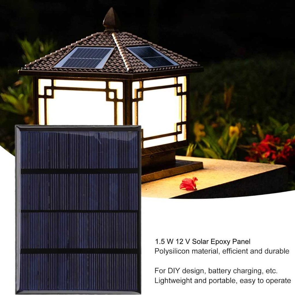 DIY Mini Solar Panel 12V 1.5W - ZW85X115 | Shopee Thailand