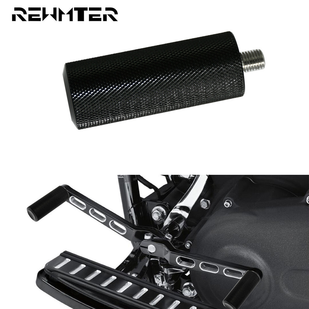 YJ Motorcycle Shifter Peg Shift Nails Aluminum Black Knurled Shifter Foot Rest Pegs For Harley ...