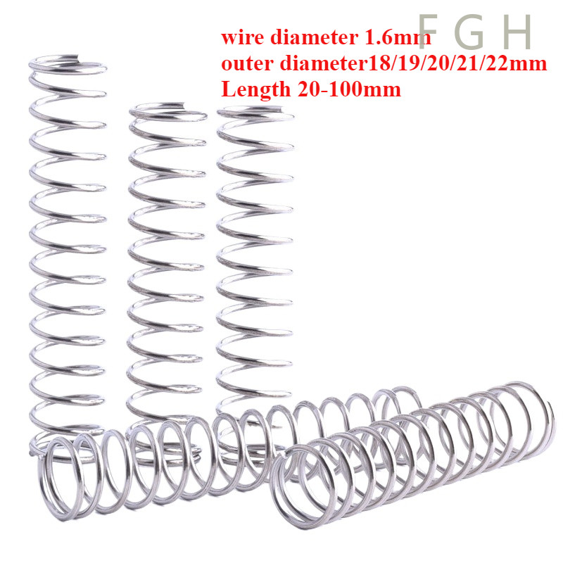 [FGHYT-1-y ] สปริงกด-สปริงดัน ขนาด สแตนเลส 304 (เส้นผ่านศูนย์กลางลวด 1. ...