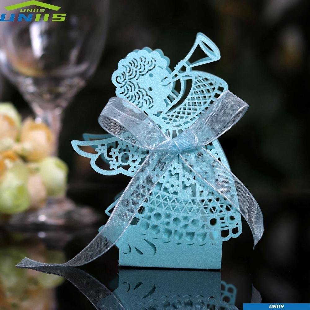 Uniis 10 ชิ้น Hollow Carriage Favor เลเซอร์ตัด Angel Girl กล่องบรรจุภัณฑ์ของขวัญ | Shopee Thailand