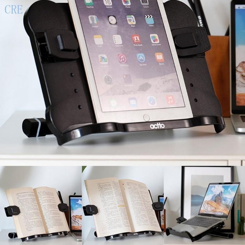Cre Book Stand Cookbook Document Book Holder Desktop Bracket 180° ชั้น ...