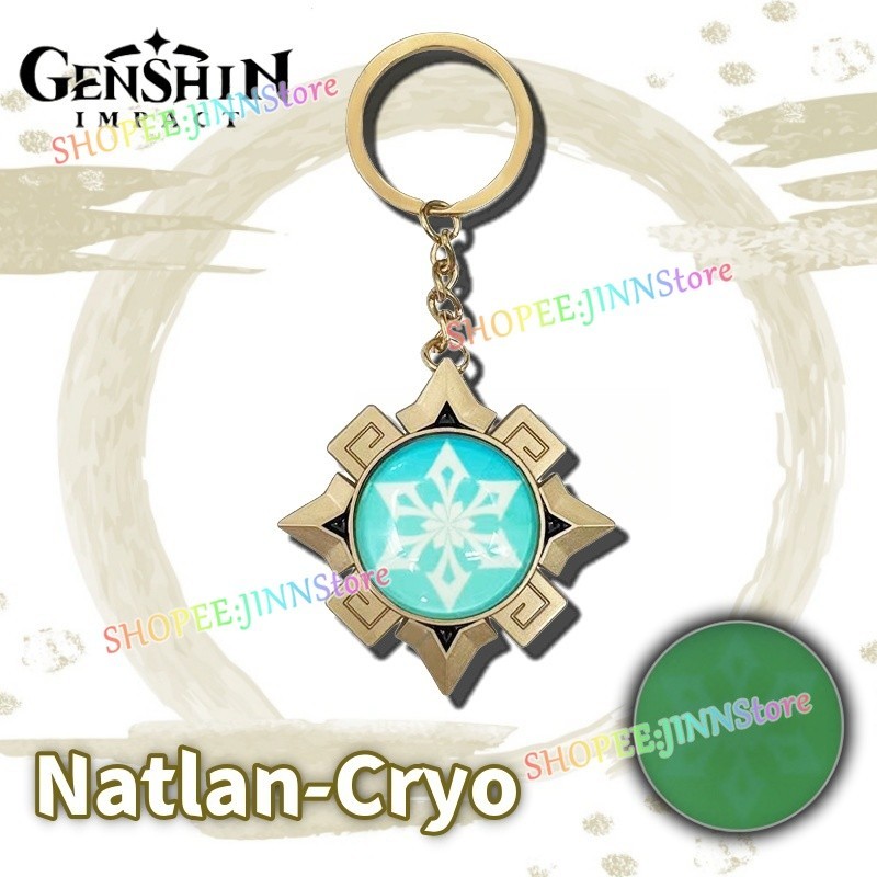 - Jinn - GENSHIN IMPACT NATLAN VISION พวงกุญแจ GENSHIN NATLAN-Cryo พวง ...