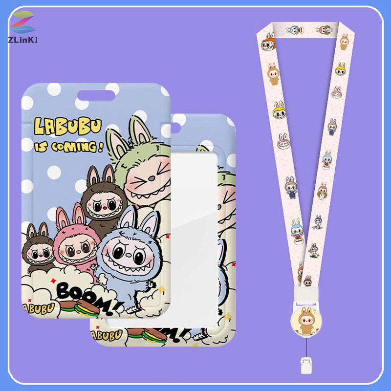 Zlinkj การ์ตูน Hot Labubu The Monsters ผู้ถือบัตร ID Card Sleeve ...
