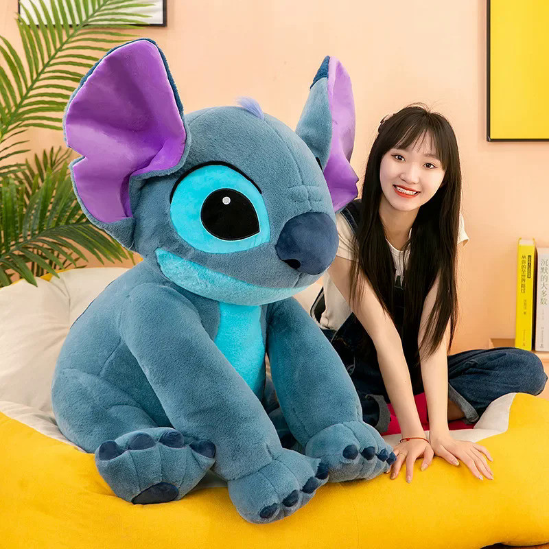 Disney Stitch Plush Toys Dolls Anime Stitch Sitting Stitch 45/60cm ...