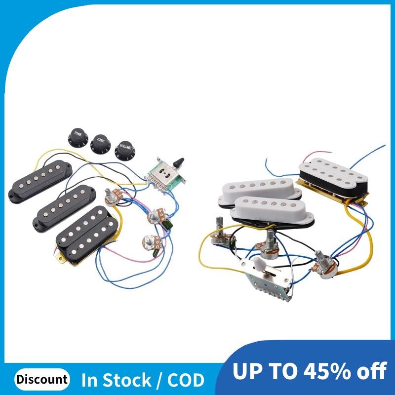 St กีตาร์ไฟฟ้า Pickup สายไฟ Prewired 5-Way Switch 2T1V ควบคุม SSH Pickup ทนทาน | Shopee Thailand