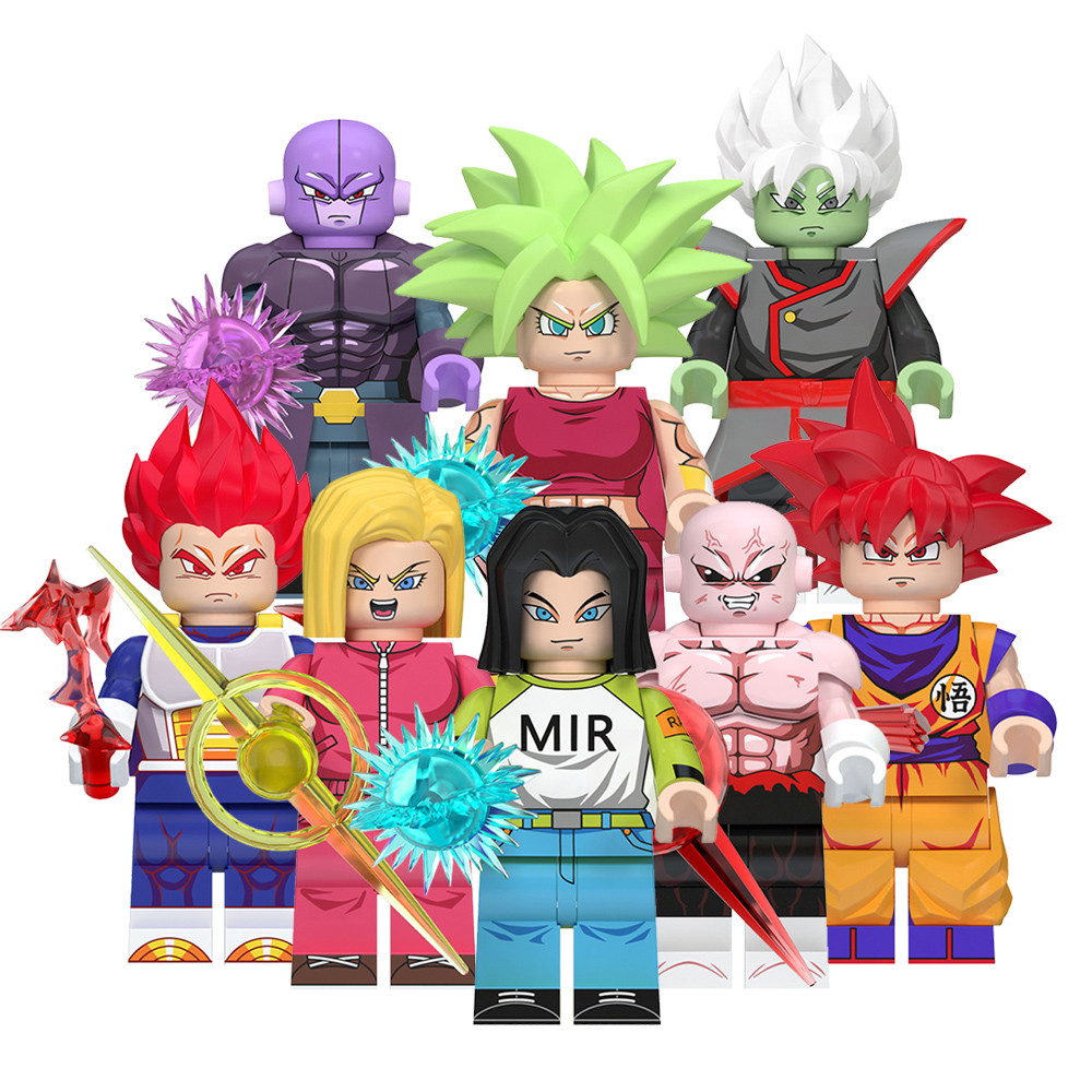 ใหม่ DBZ Son Goku Vegeta Jiren Kefla Hitto Zamasu Mini Building Blocks ...