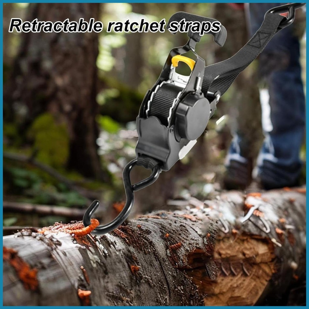 Retractable Ratchet Strap แบบพกพา Retractable Boat Trailer Straps ...