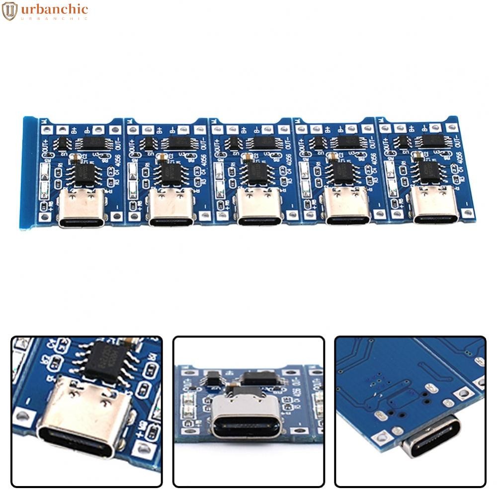 โมดูลเครื่องชาร์จแบตเตอรี่ลิเธียมคุณภาพสูง 5 ชิ้น USB Type C 5V 1A ...