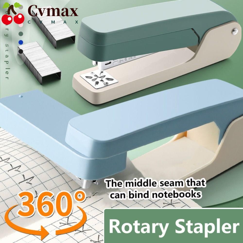 เครื่องเย็บกระดาษ CVMAX ใช้ 24/6 ลวดเย็บกระดาษ Heavy Duty Long Stapler, Creative ความพยายาม 360 ...