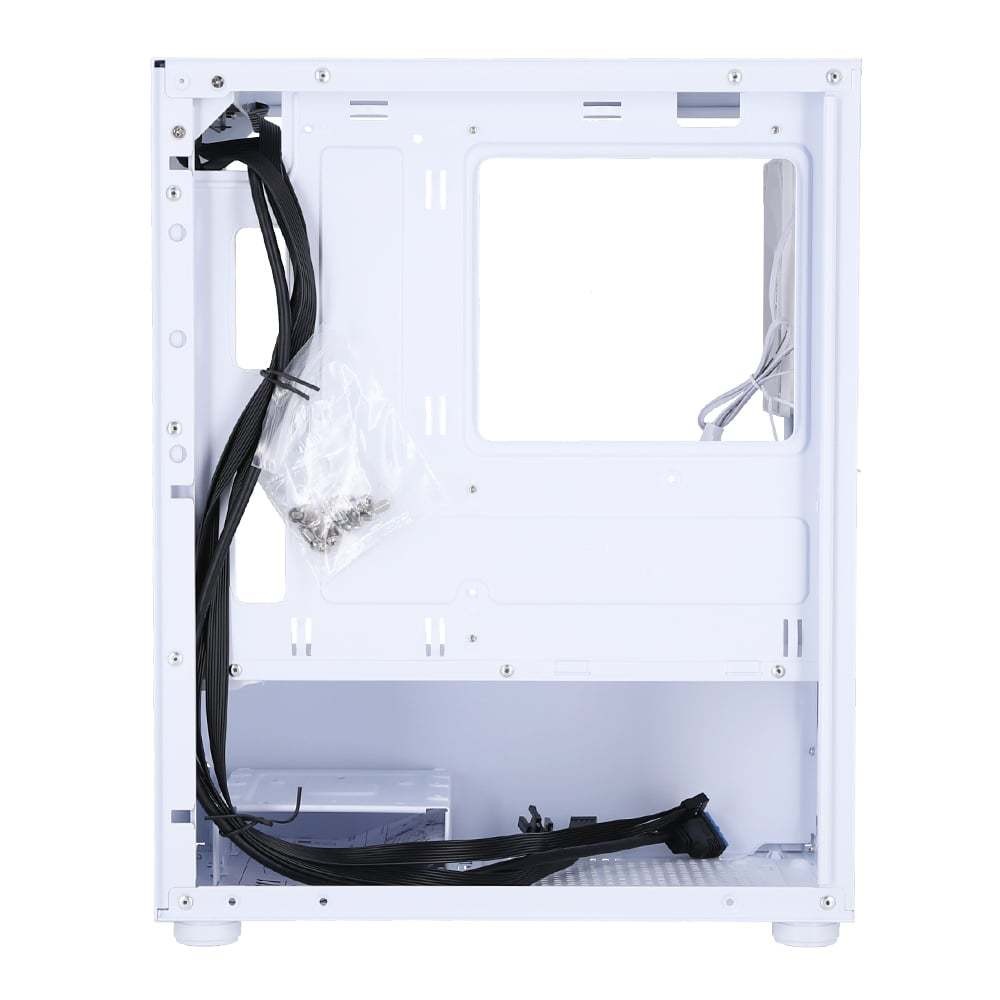 CASE AEROCOOL CS-111 Mini-Tower BLACK / WHITE (MICRO-ATX) เคสมินิมอล ...