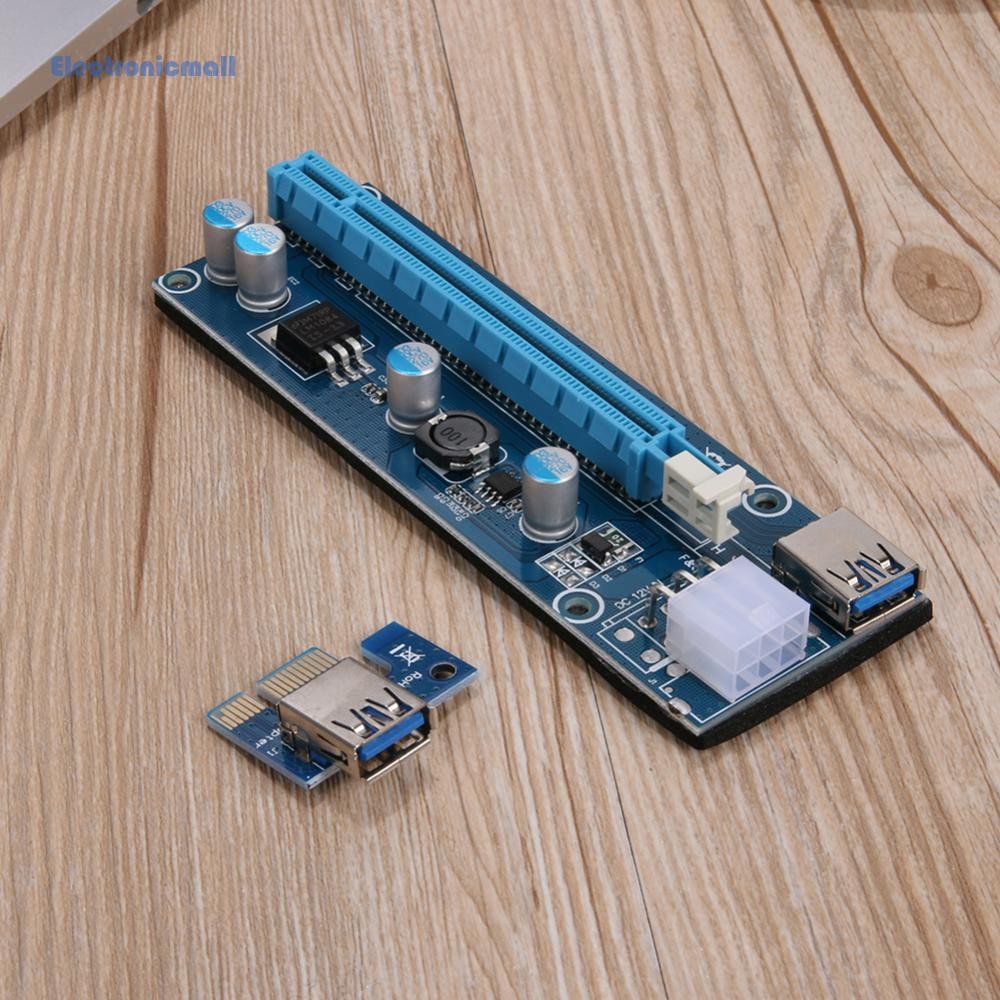 Pci-e 1x ถึง 16x Mining Machine Extender Riser Adapter พร้อมสาย 15Pin ...