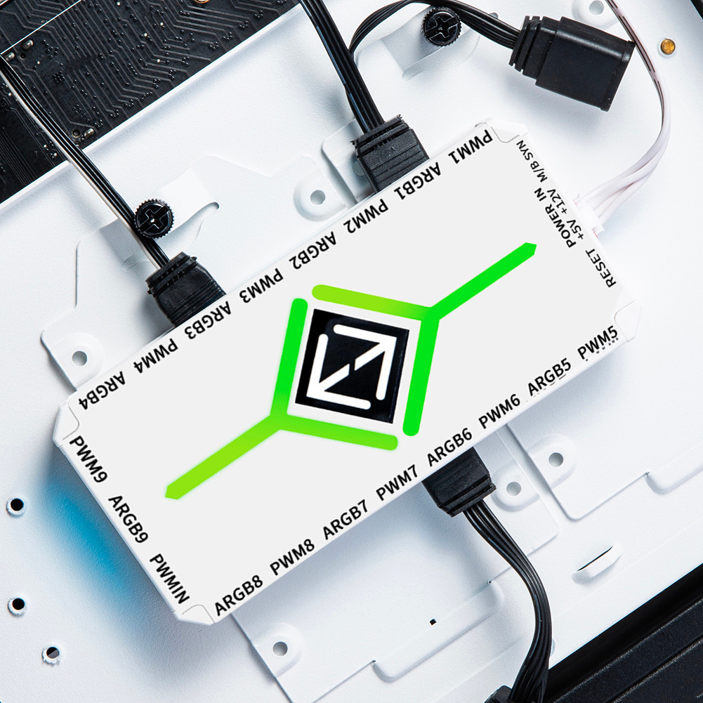 ODL 1 ถึง 9 3 ใน 1 5V 3 ขา ARGB Controller พัดลมระบายความร้อน Hub SATA ...