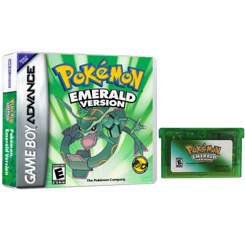Pokemon Series GBA Game Cartridge In Box Emerald/Ruby/FireRed/Leafgreen ...