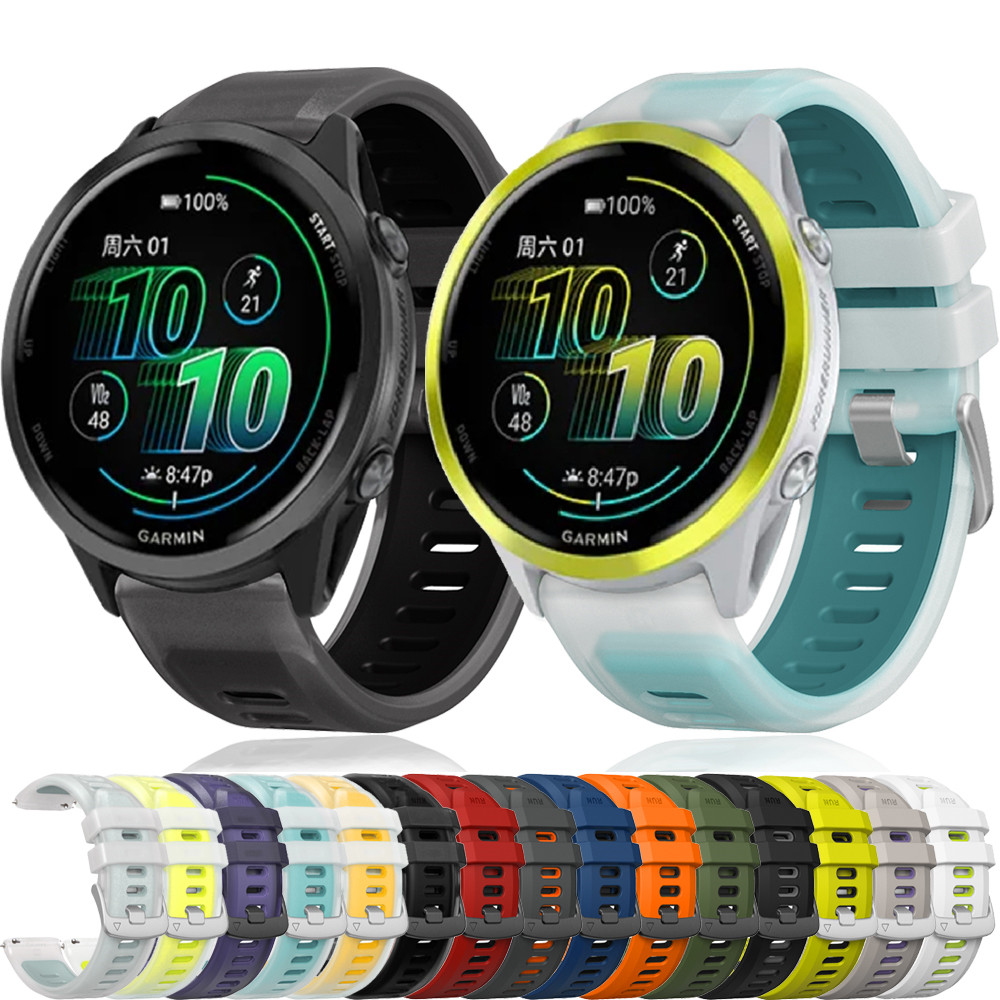 สายซิลิโคนกีฬาสําหรับ LEMFO K22 PRO K27 K37 C20 K56 PRO LEM56 DM50 C22 K52 two-tone 22mm สายรัด ...