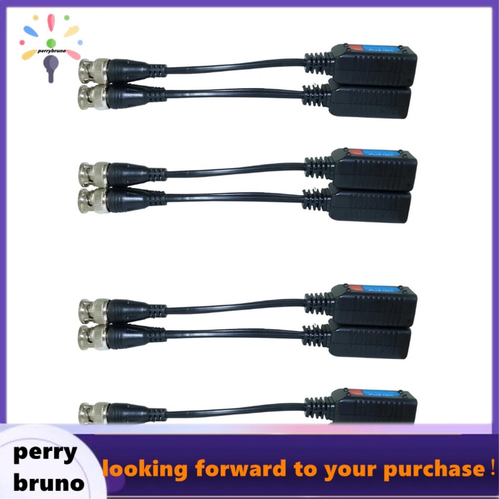 4 คู่วิดีโอ Balun ชุดสาย 8MP HD Transmission Twisted เครื่องส่งสัญญาณ ...