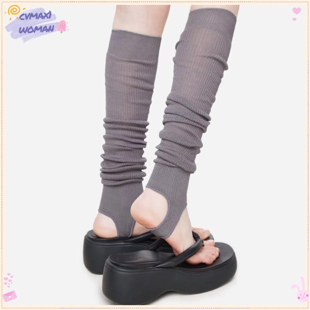 ถุงเท้าผ้าฝ้ายคอมเบด CYMX สีทึบ ออกแบบให้ระบายอากาศได้ดี และไร้รอยต่อ ...