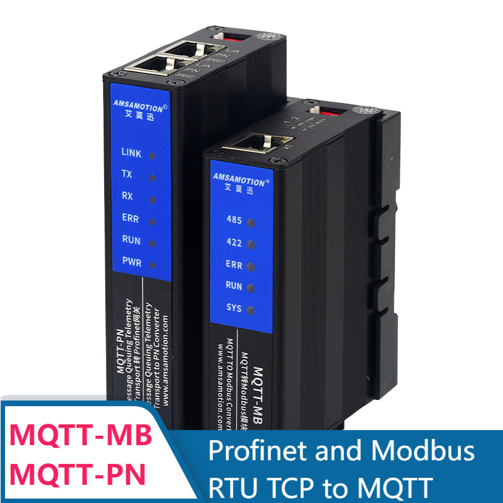 MQTT to Profinet Modbus RTU TCP Interconvertible protocol Converter Bus AMSAMOTION MQTT-MB MQTT ...