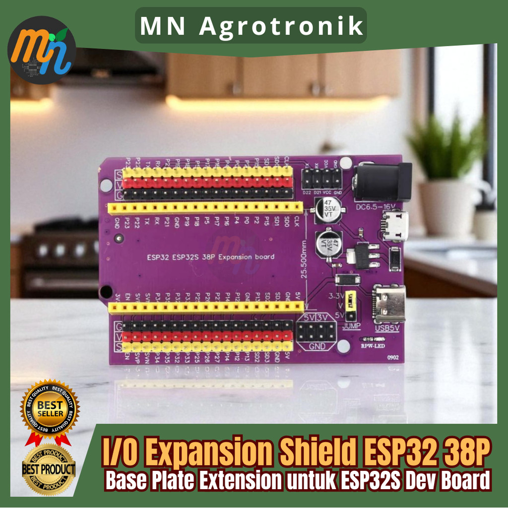 I/O Expansion Shield ESP32 – ส่วนต่อขยายแผ่นฐาน 38 พินสําหรับ ESP32S ...