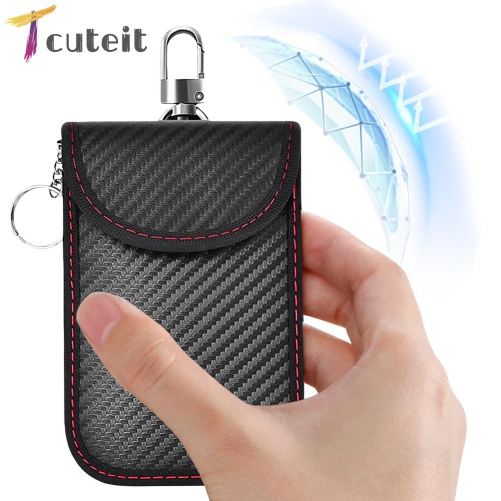 Key Fob สัญญาณ Blocker & 2 แพ็ค Faraday กระเป๋ากุญแจรถสัญญาณ Blocking ...