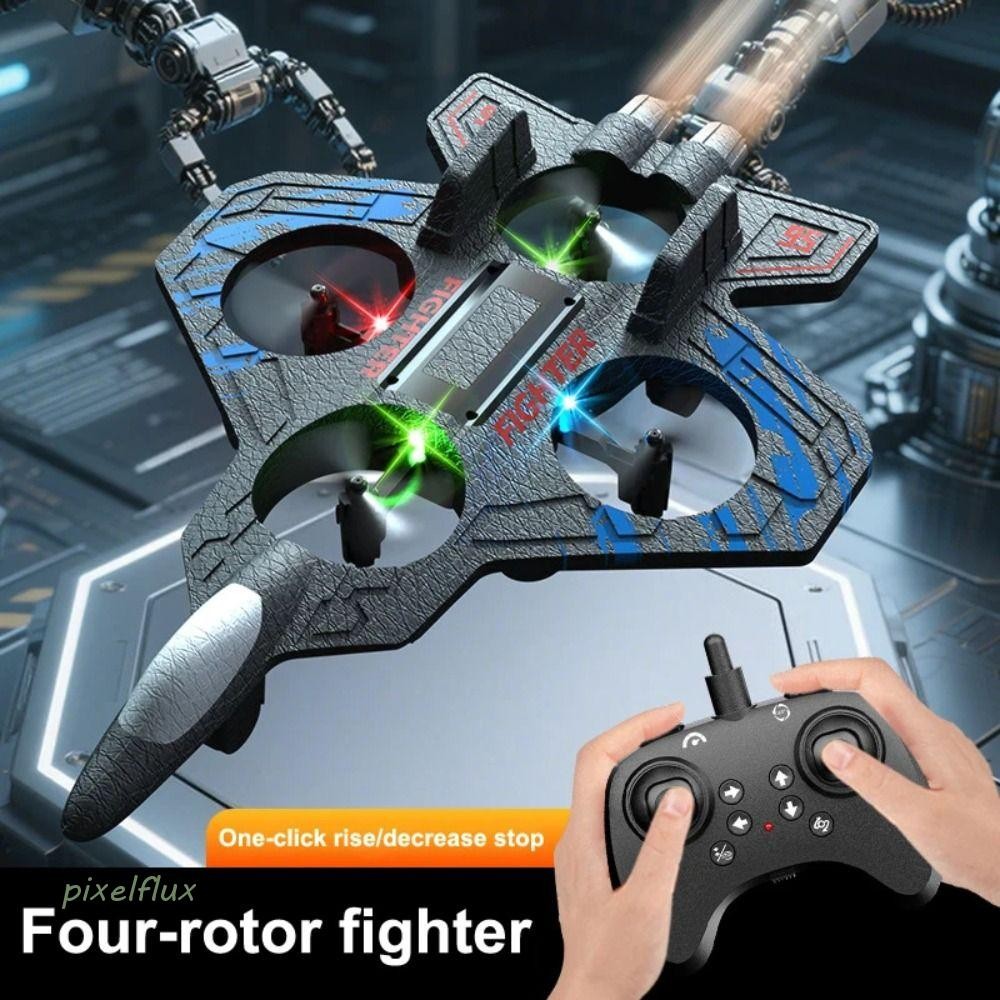 PIXELFLUX รีโมทคอนโทรลโฟม Fighter, Gravity Sensing RC Drones สี่มอเตอร์เฮลิคอปเตอร์ของเล่น ...