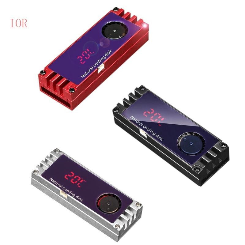 IOR M2 SSD ฮีทซิงค์คูลเลอร์อุณหภูมิดิจิตอล OLED-Display M 2 2280 22110 ...