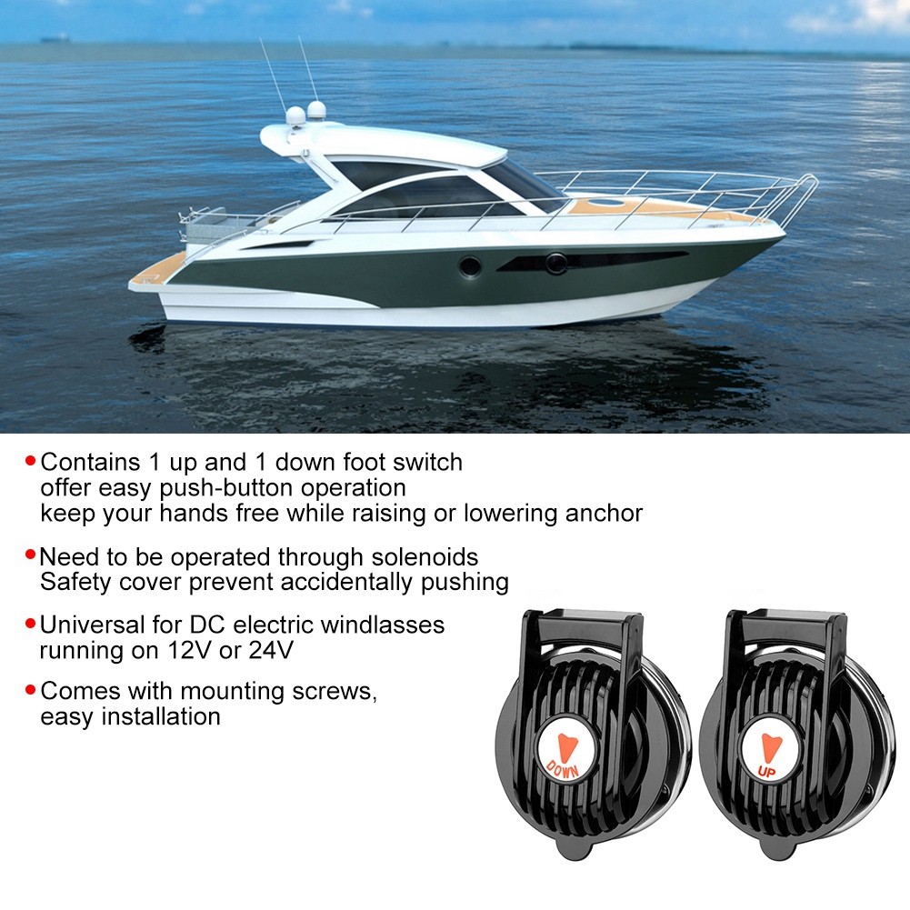 สวิทช์สวิทช์เท้า Universal Foot Switch Switches สำหรับเรือ DC 12/24V ...