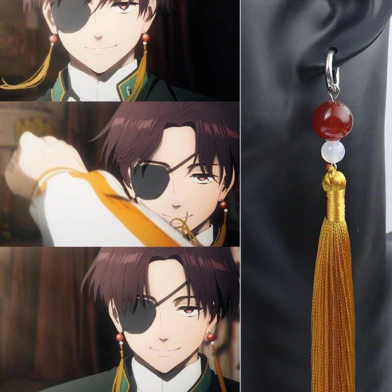 อะนิเมะ WIND BREAKER ต่างหู Hayato Suou พู่หูคลิปฮาโลวีนเด็ก Man ...