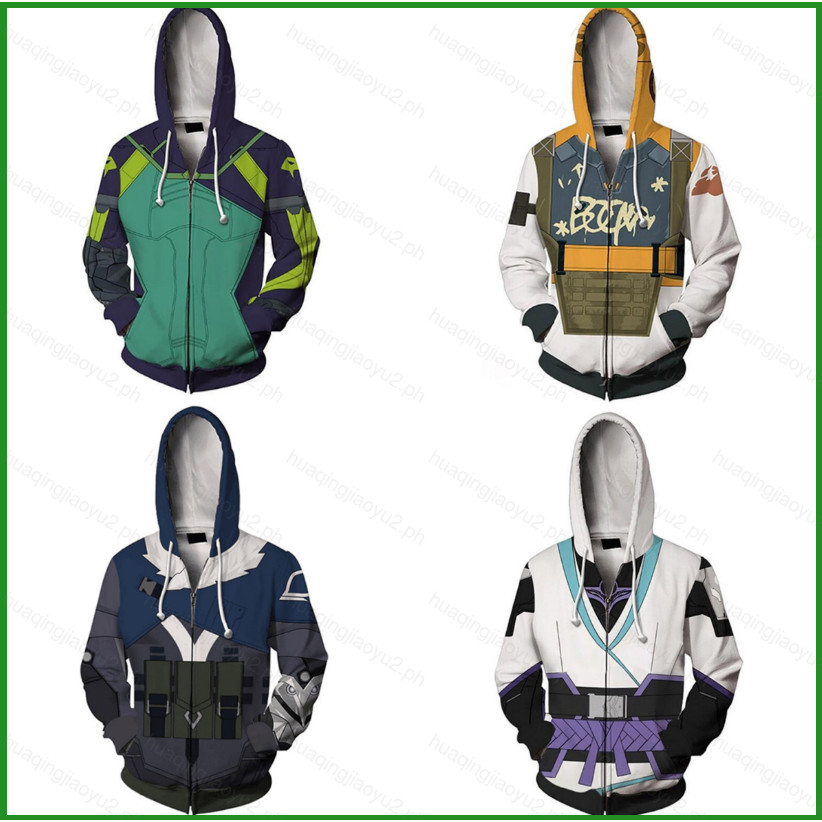 ของเล่น Valorant Jacket Unisex ซิปคอสเพลย์ Valorant Viper Raze 3d Coat ...