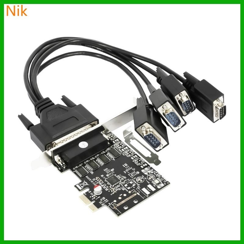 บ. ๊ลก.ค. 4Port PCIe to Serial Adapter Card Relivation RS232 Interfaces ...
